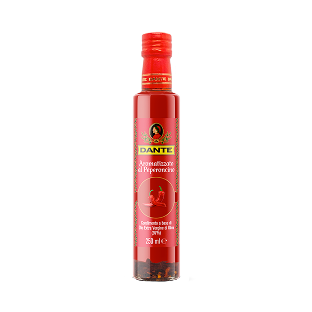 Aceite de Oliva Extra Virgen Aromatizado Al Peperoncino DANTE (250ml ...
